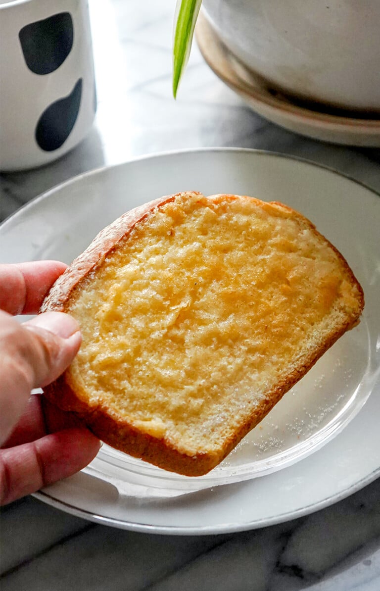 Biscocho with Condensed Milk