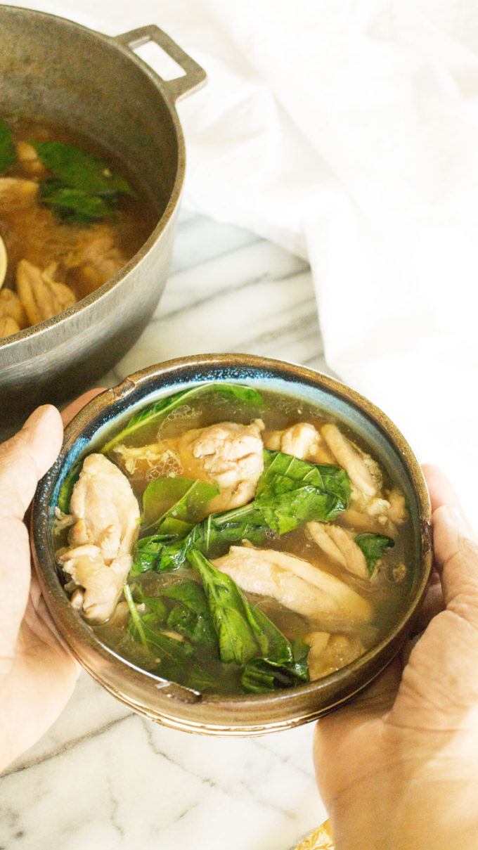 TINOLANG MANOK SA DAHON NG SILI