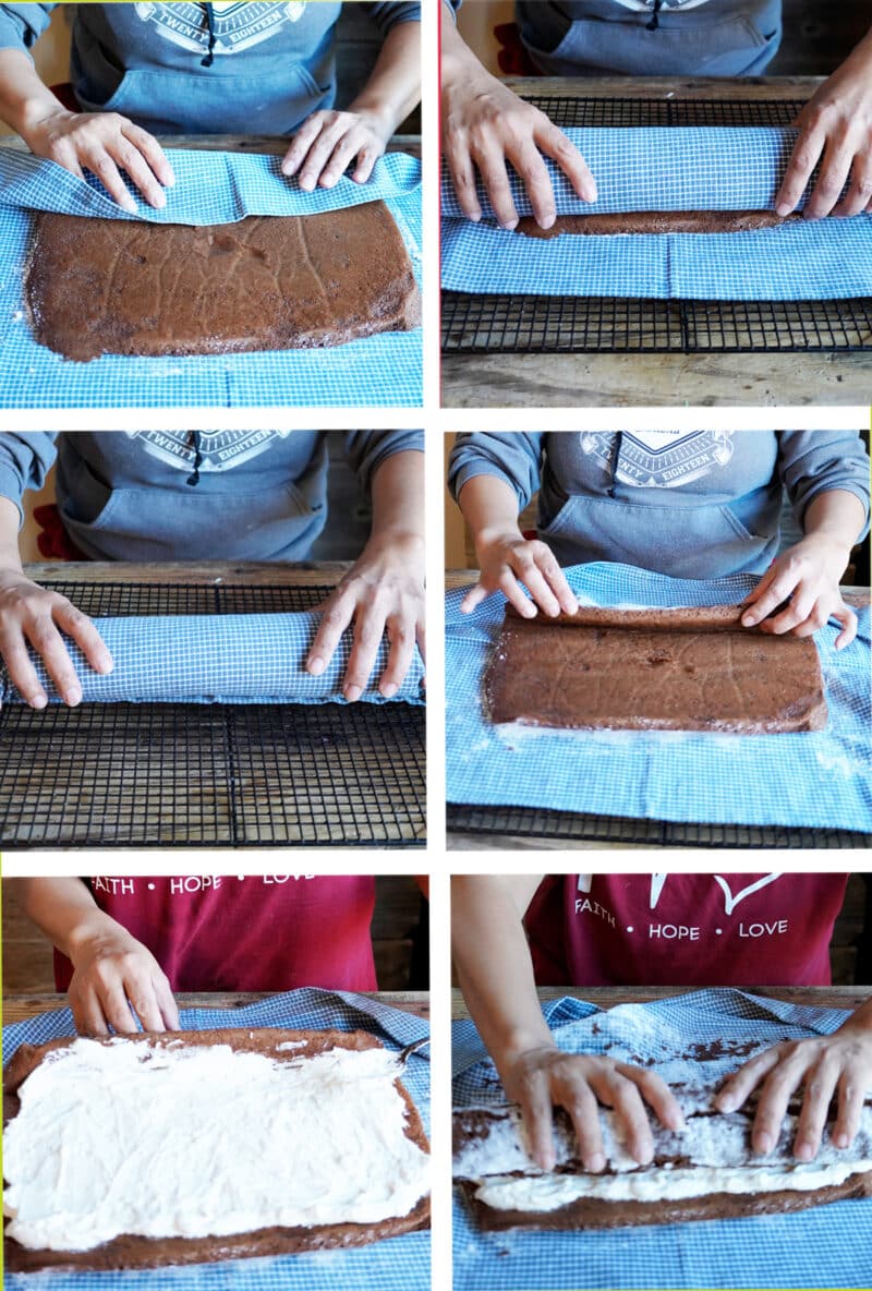 HOW TO MAKE YULE LOG CAKE (BUCHE DE NOEL)