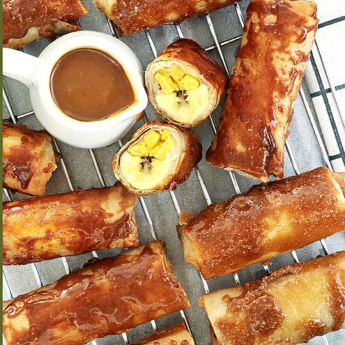 CRISPY BANANA AND LANGKA TURON RECIPE