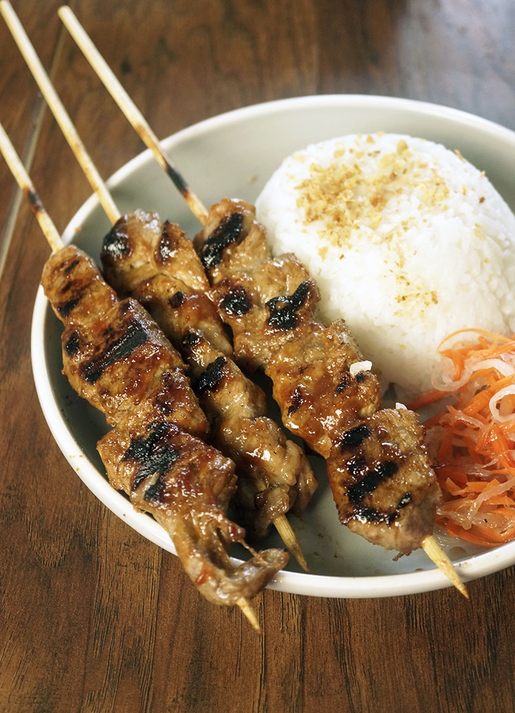 Filipino Style Pork Barbecue Skewered (Air Fryer or Grilled)
