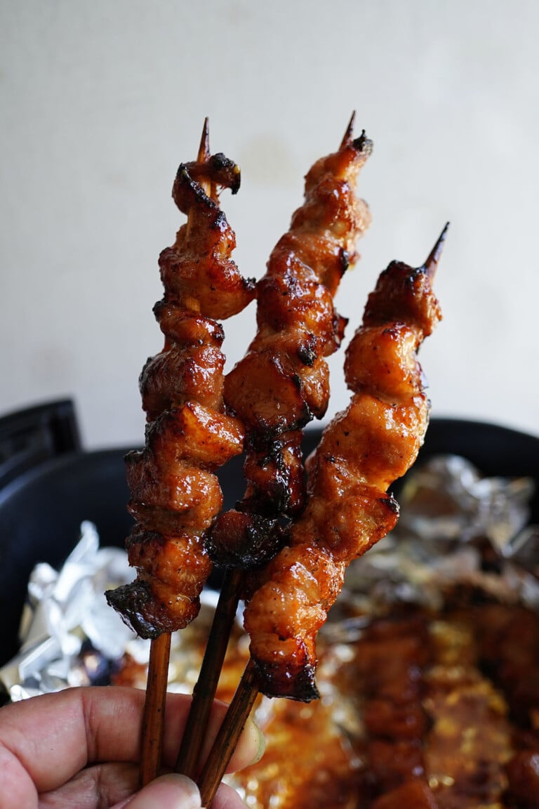 Filipino Style Pork Barbecue Skewered (Air Fryer or Grilled)