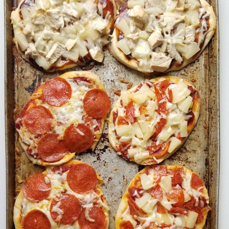 Flat Bread Pizza Made in 4 different Flavor You will Surely Love