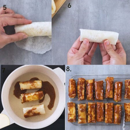 Banana Lumpia with sweet caramel sauce recipe