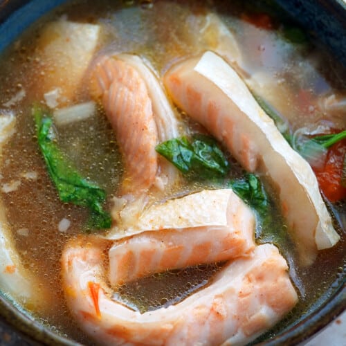 Sinigang Na Salmon Belly