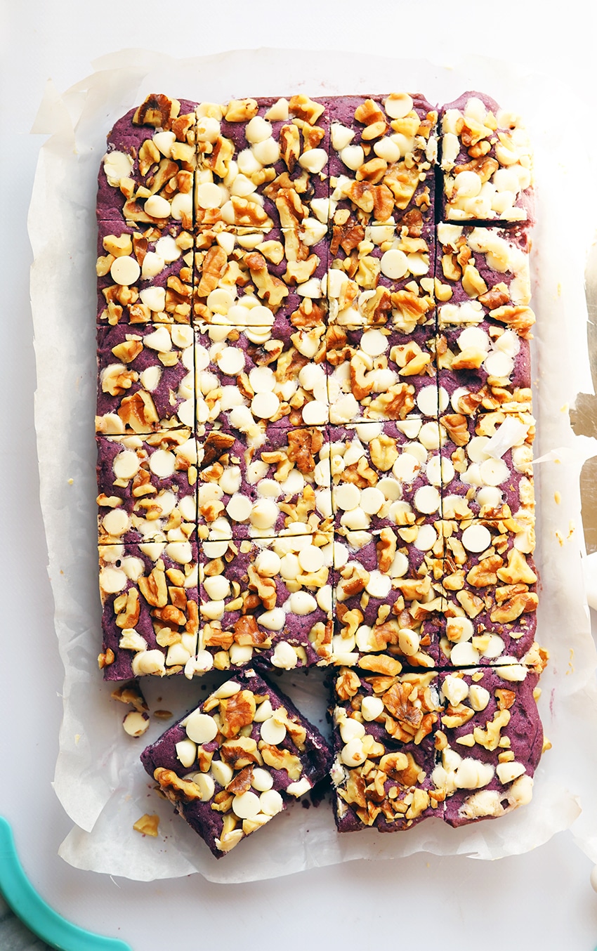 Fudgy Ube Brownies – The Skinny Pot