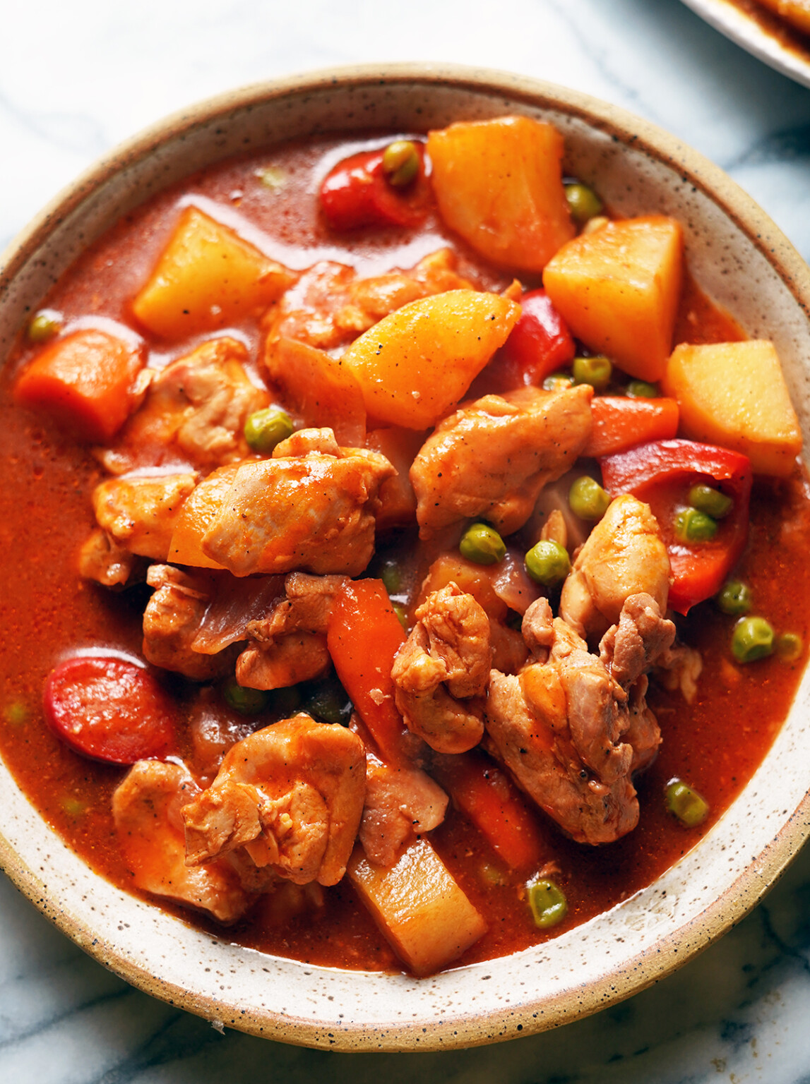 Chicken Afritada – The Skinny Pot