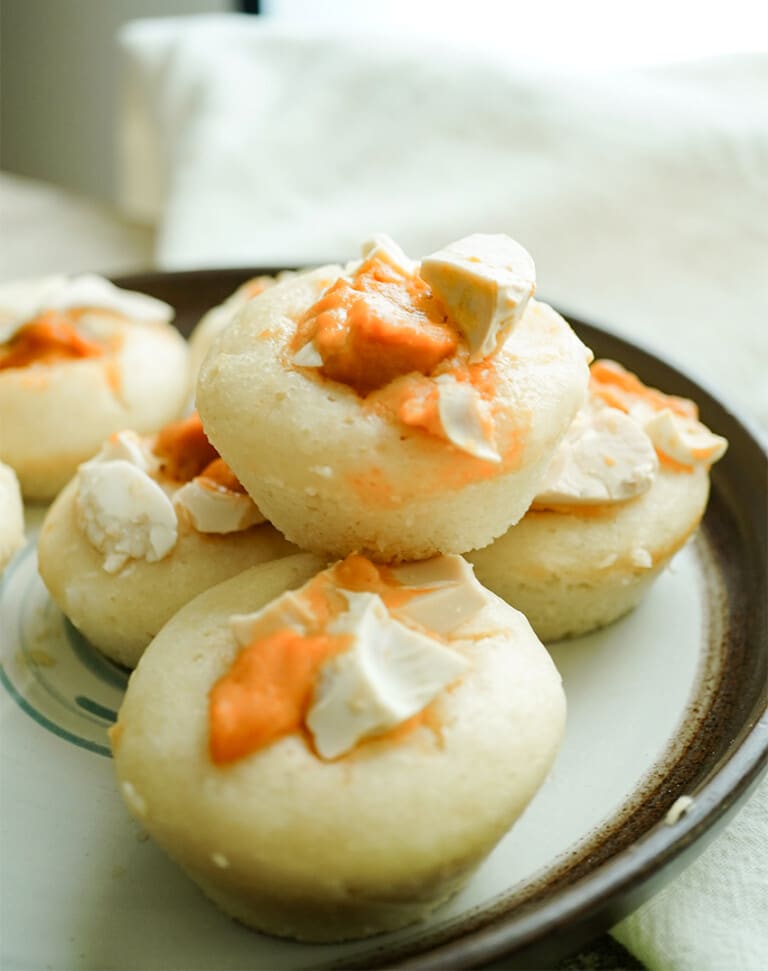 How to Make Puto with Salted Egg – The Skinny Pot