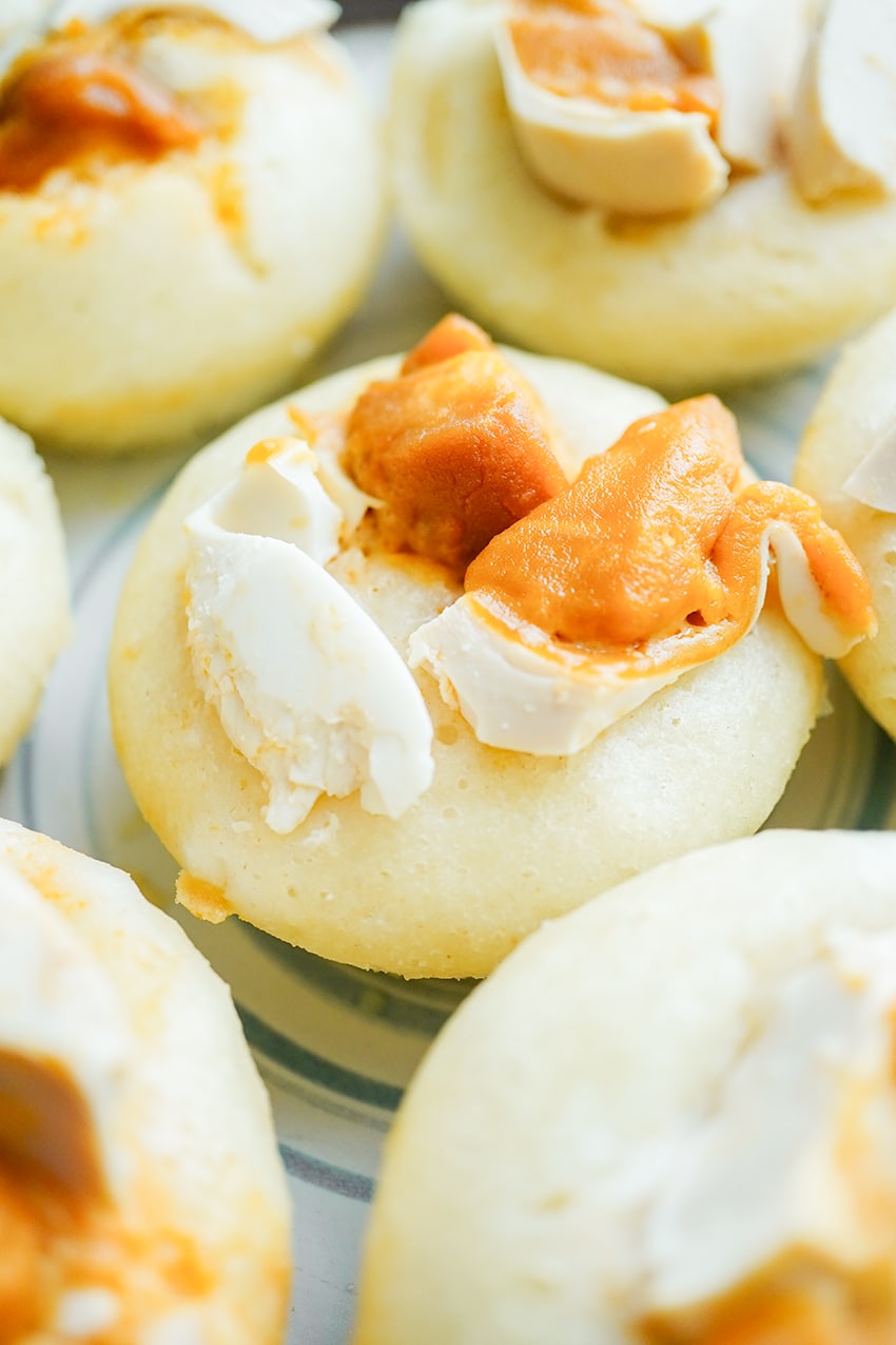 How to Make Puto with Salted Egg – The Skinny Pot