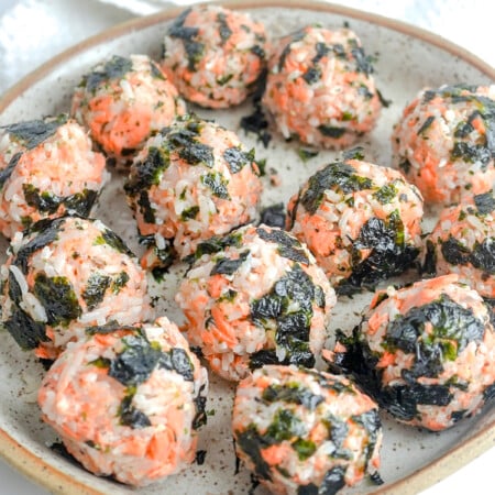 Salmon Mayo Korean Rice Balls – The Skinny Pot