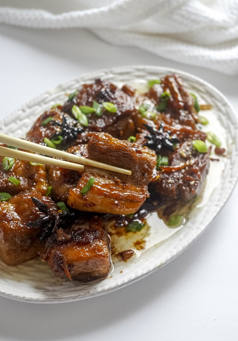 SHANGHAI STYLE BRAISED PORK BELLY – The Skinny Pot