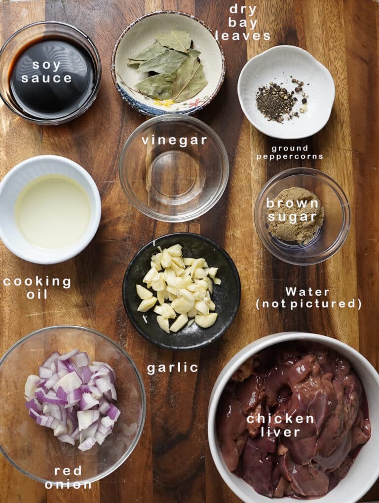 Adobong Atay Ng Manok (Chicken Liver Adobo) – The Skinny Pot