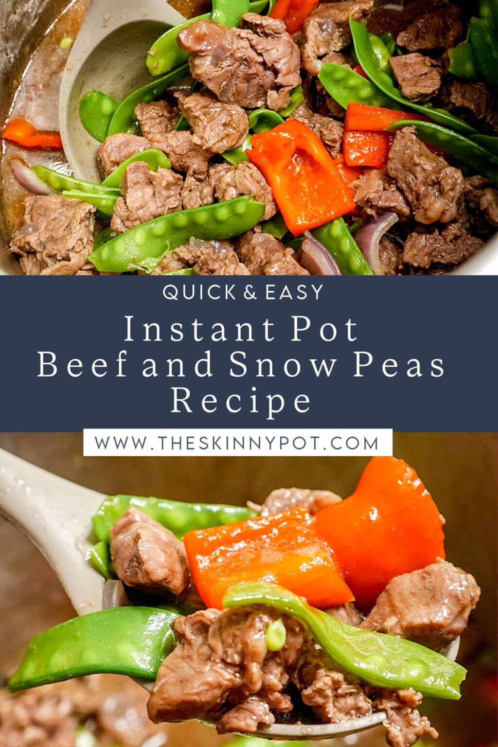 beef with snow peas and bell peppers stir fry – The Skinny Pot